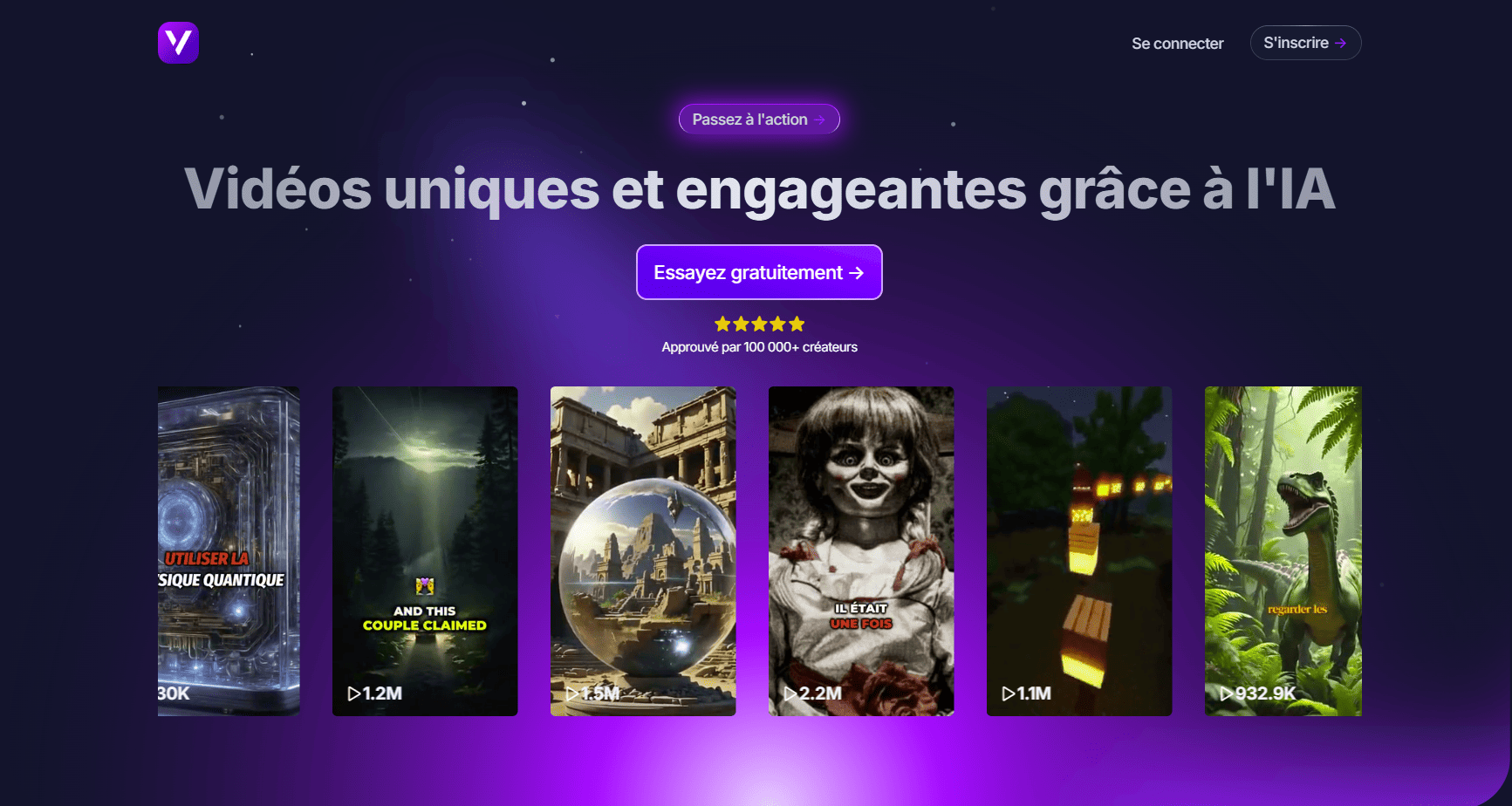 Vexub - Créez des vidéos avec l'IA en quelques clics